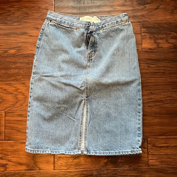 GAP | Skirts | Gap Denim Skirt With A Slit In The Front | Poshmark